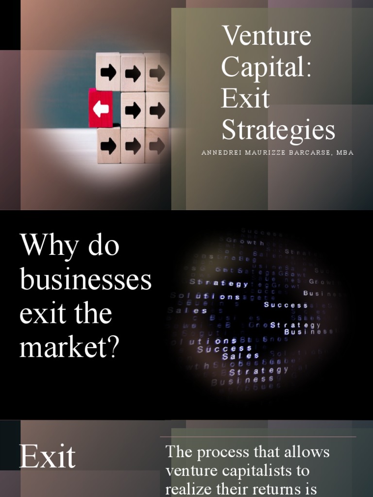 Venture Capital Exit Strategies Explained | PDF | Mergers And ...