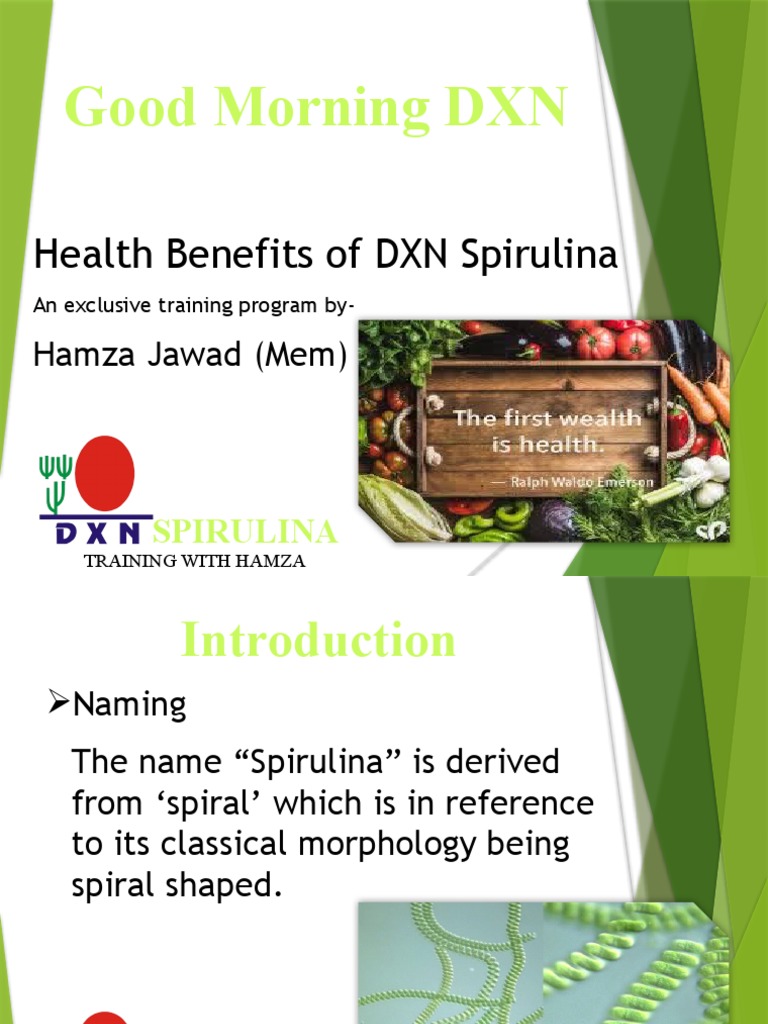 DXN Spirulina Presentation | PDF | Cholesterol | Low Density Lipoprotein
