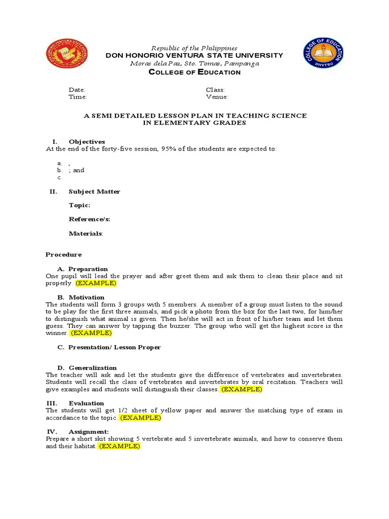 Semi DLP Template | PDF