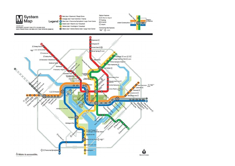 WMATA Metro System Map | PDF