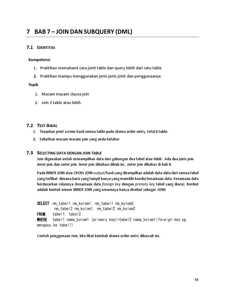 Macam-Macam Join dalam SQL | PDF | Komputer
