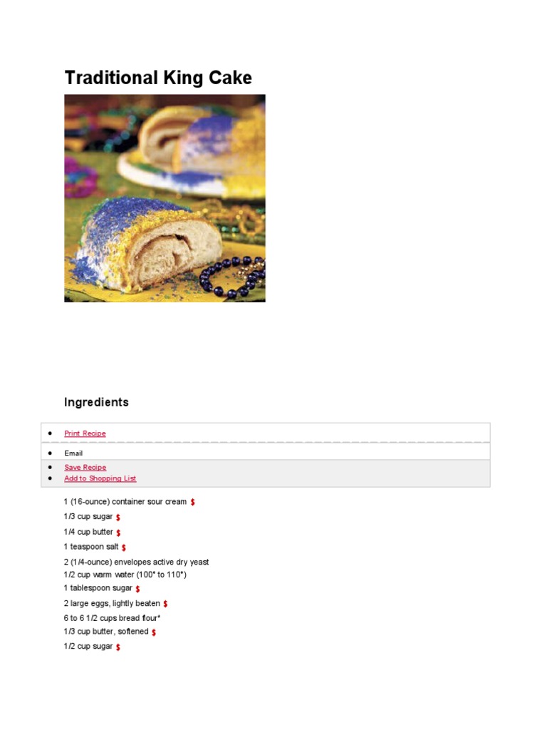 Traditional King Cake | PDF