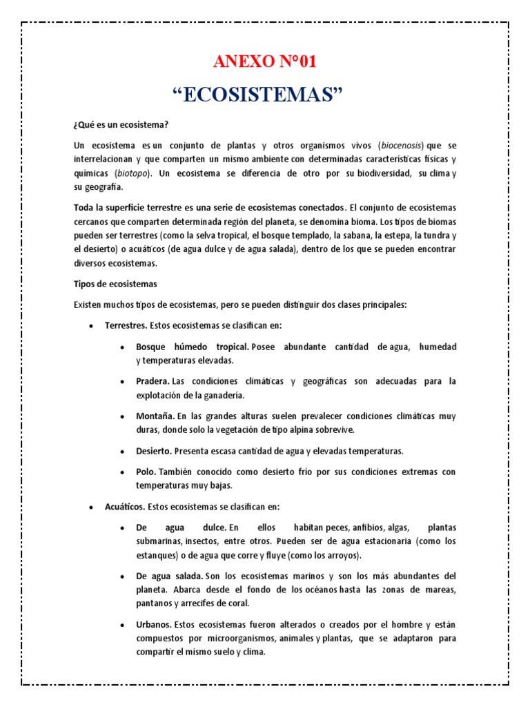 Unidad 1-Anexos - Sem 2 - Ciencia 2° | PDF | Ecosistema | Suelo