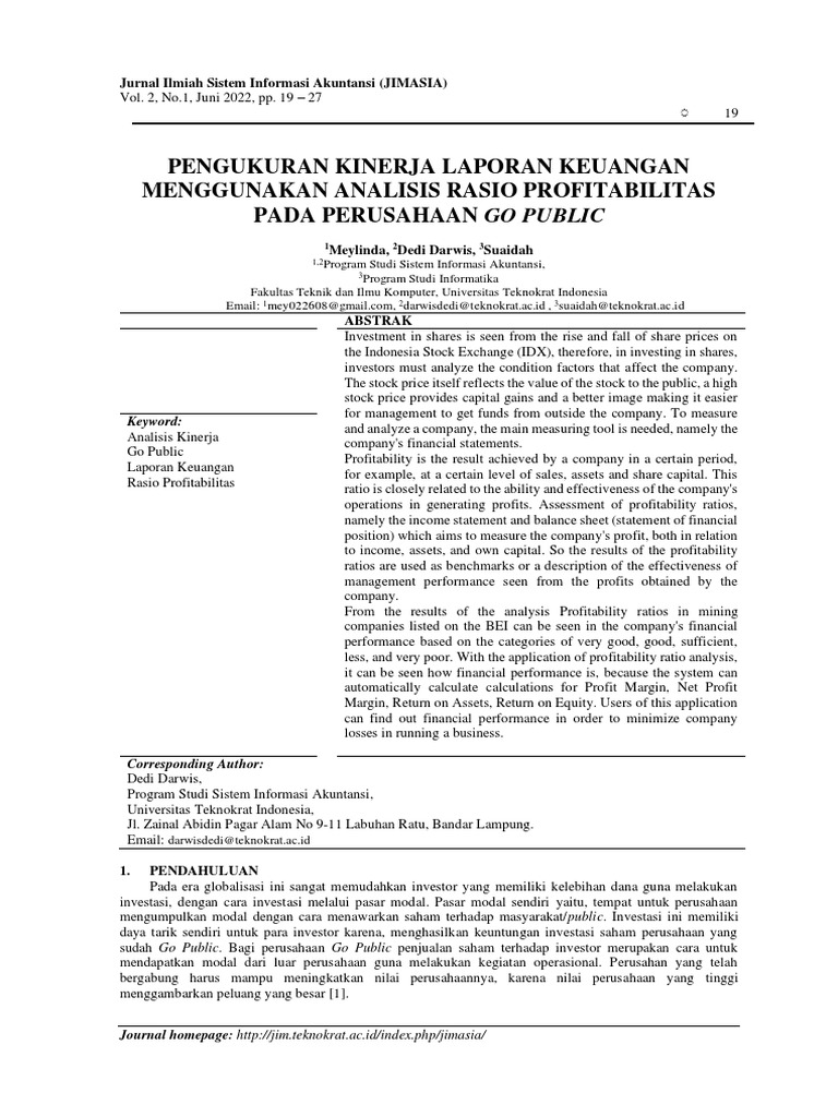 1875-4123-1-PB 9 (Jurnal Indo) | PDF | Investing | Business Economics