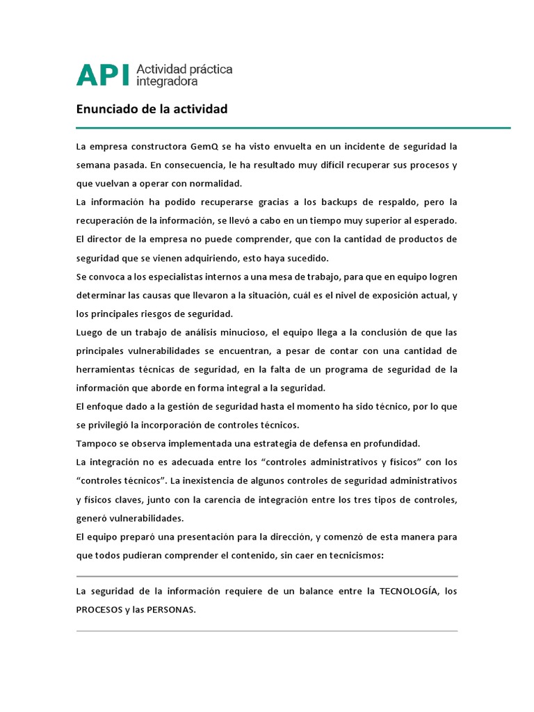 API3 - Enunciado de La Actividad | PDF