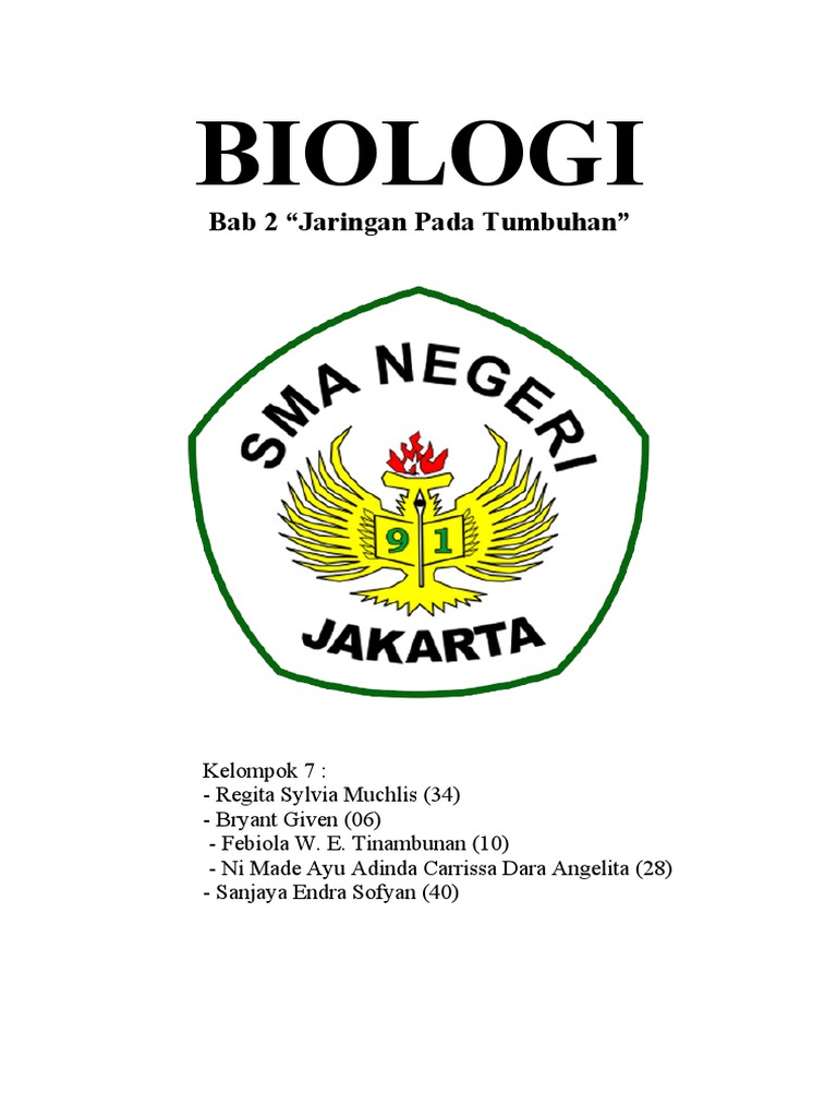 40 Soal Buku Bio + Internet - Jaringan Tumbuhan Bab 2 - Kelompok 4 Genap - Xi Mipa 2 | PDF