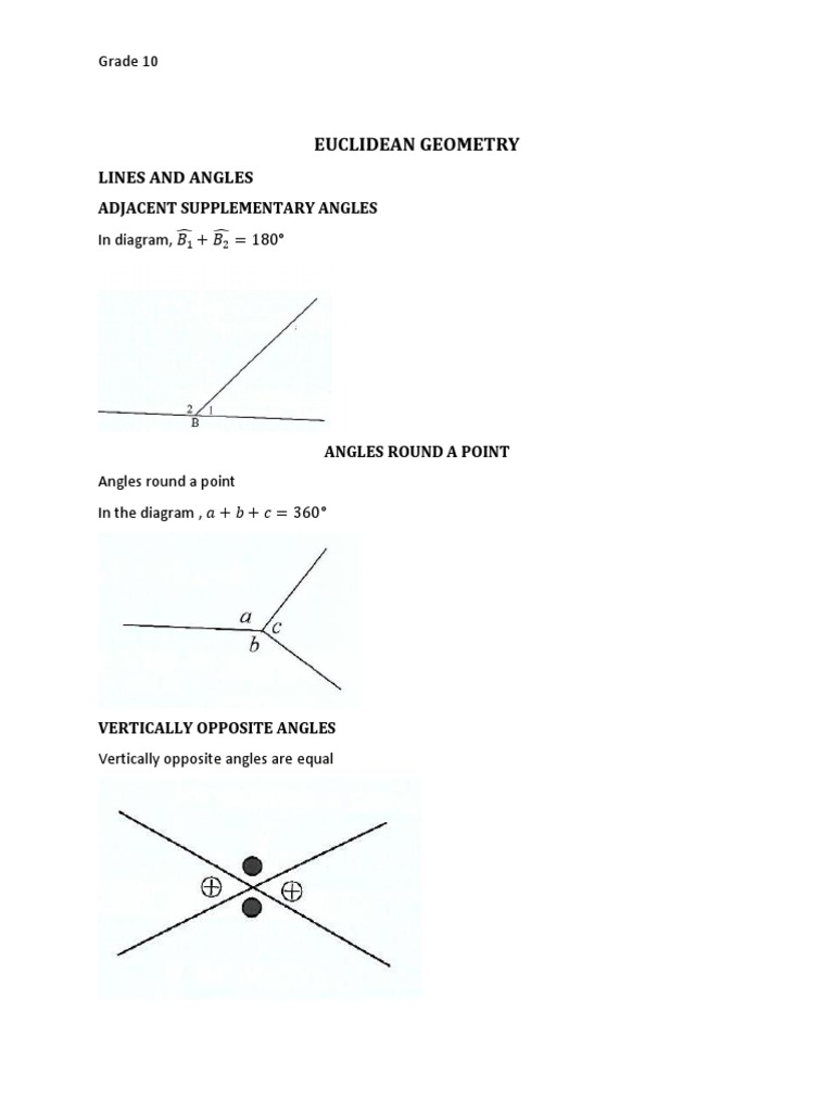 Gr 10 Euclidean Geometry Pdf