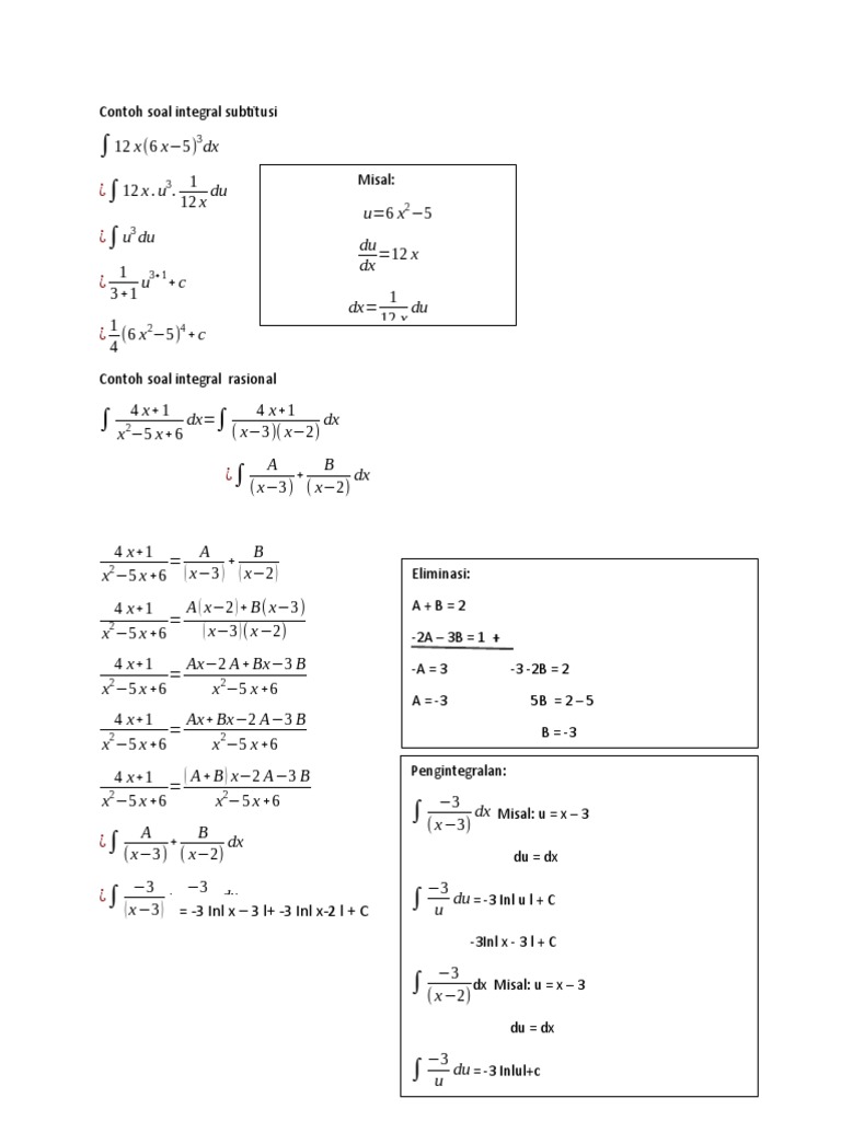 Soal dan Pembahasan Integral & Deret | PDF