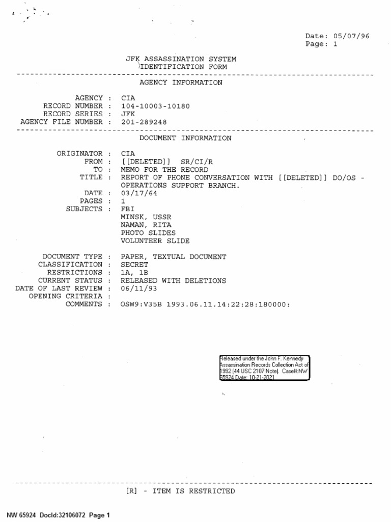 JFK 5 | PDF