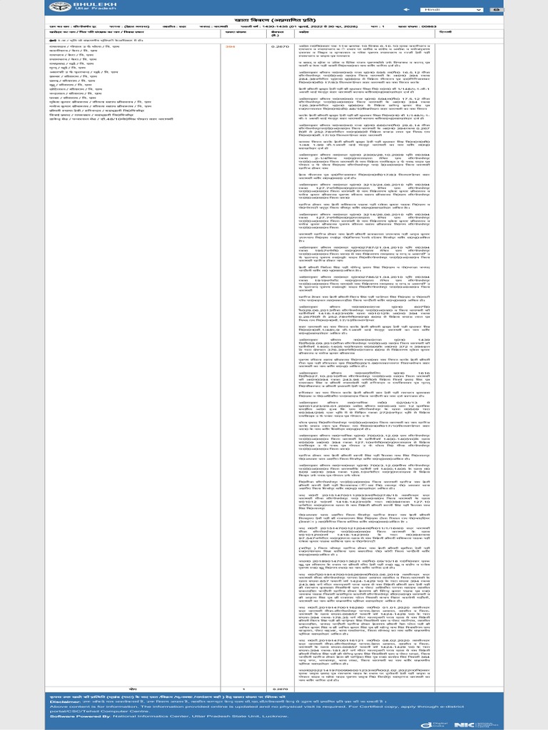 Https Upbhulekh - Gov.in Public Public Ror Public Ror Report - JSP | PDF