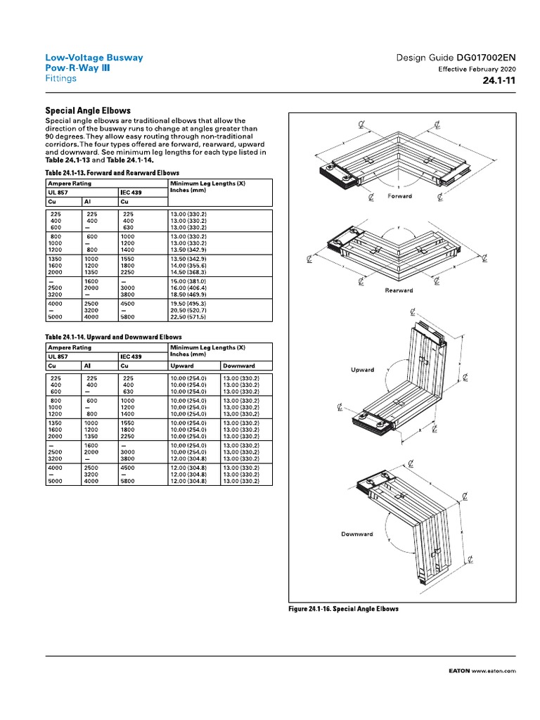 Eaton Busway Pow R Way Design Guide Dg017002en | PDF