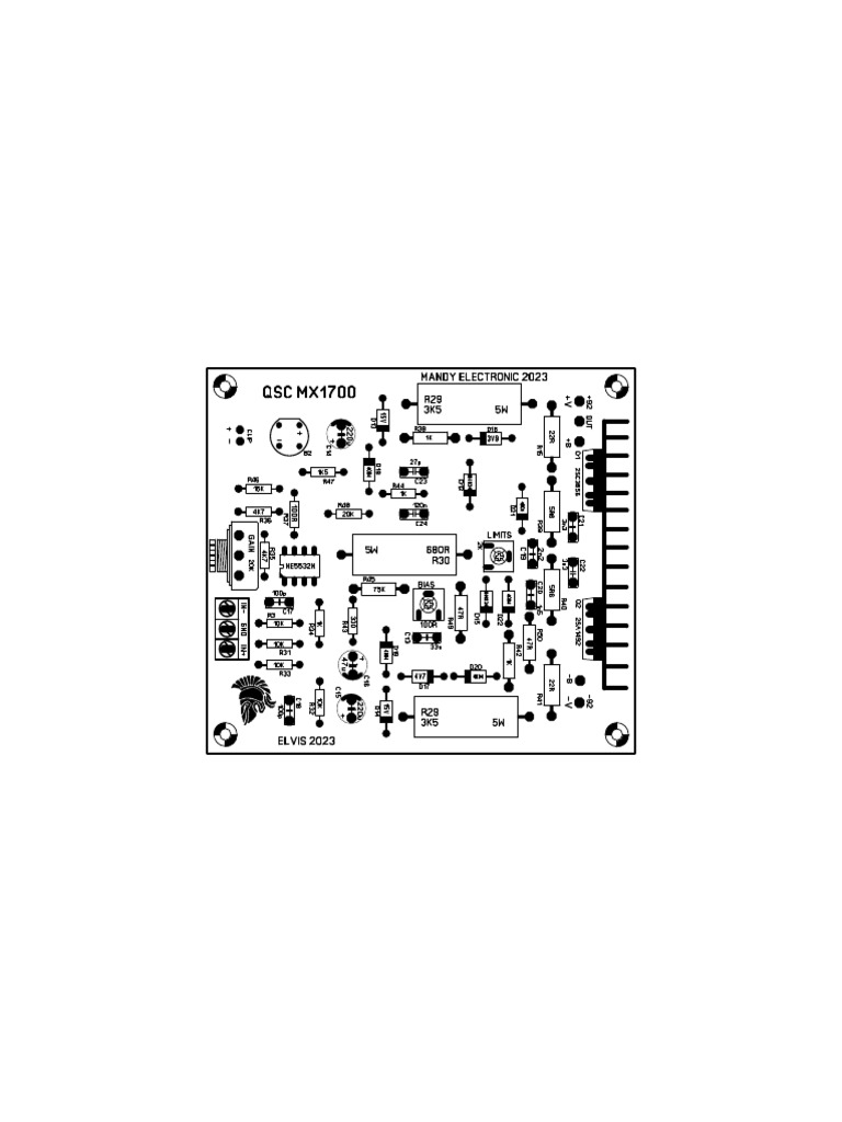 QSC MX 1700 Driver Componentes | PDF