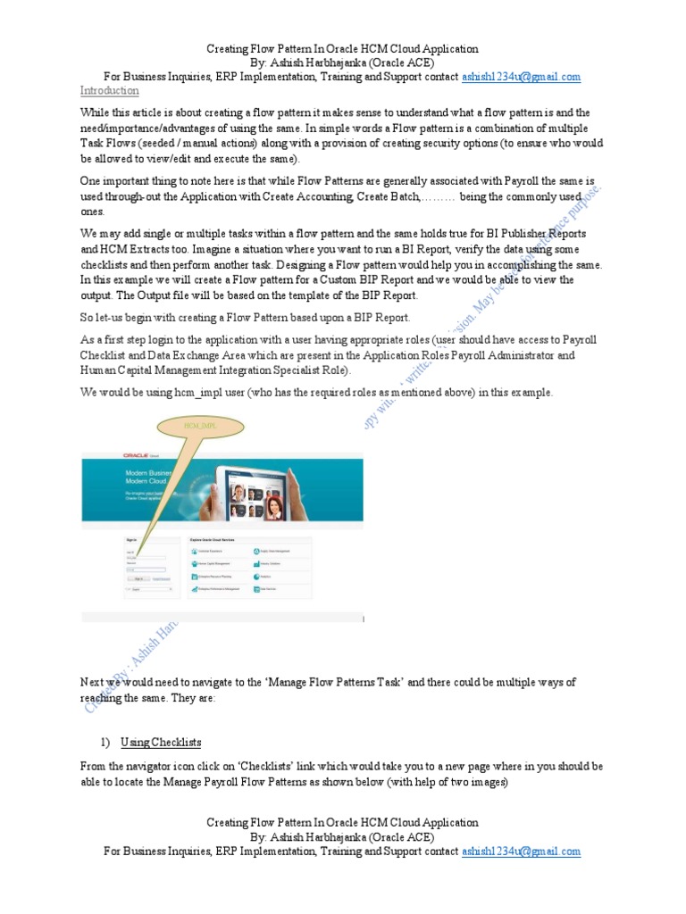 Creating Flow Pattern in Oracle HCM Cloud Application 1682785457 | PDF | Parameter (Computer ...