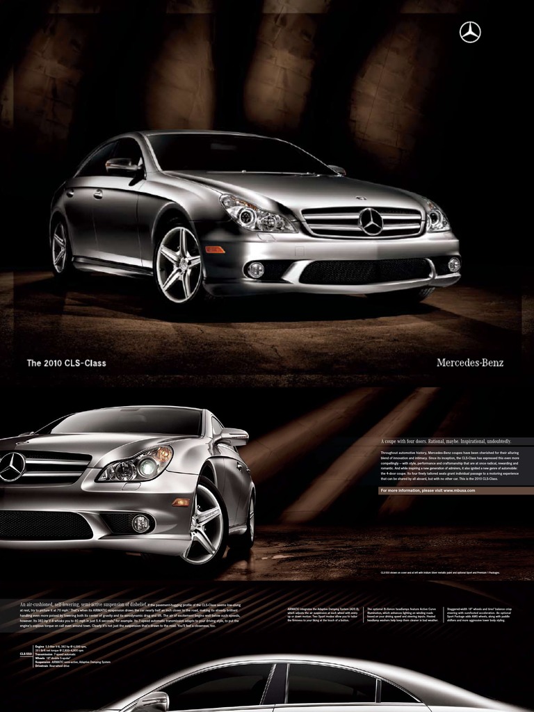 2010 Mercedes Benz CLS Class Brochure | Download Free PDF | Mercedes ...