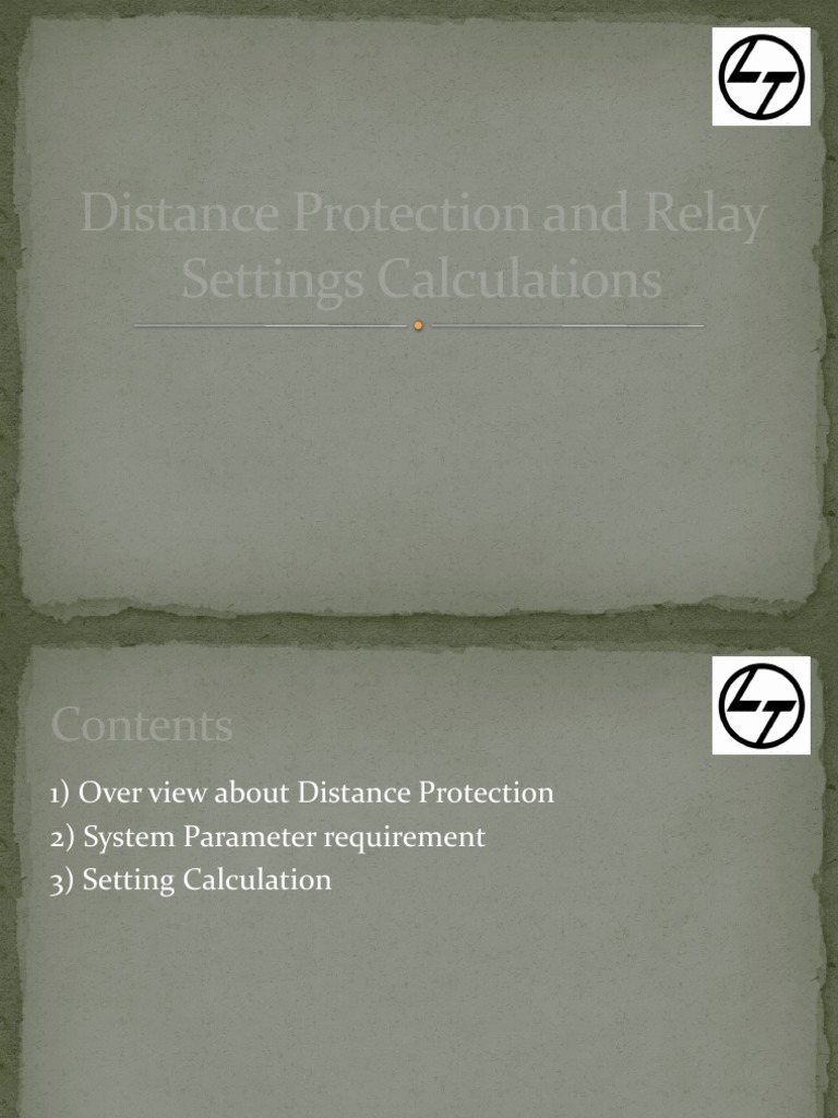 Distance Relay Settings Calculations | PDF | Electrical Impedance | Relay