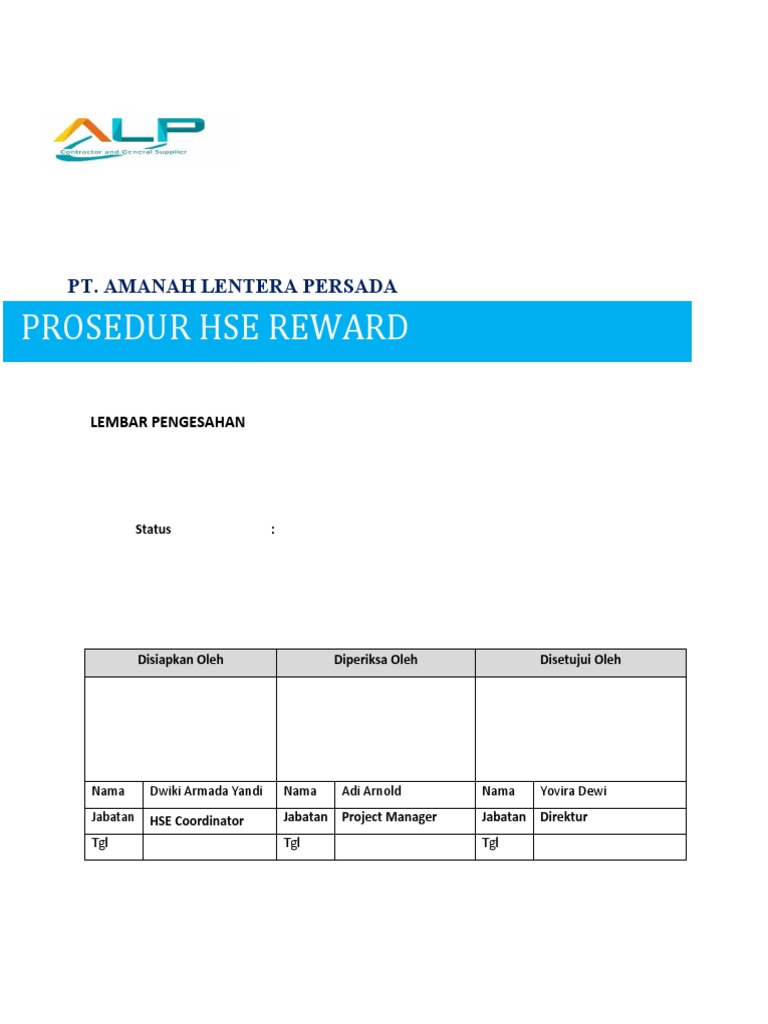 HSE Reward ALP Ok | PDF