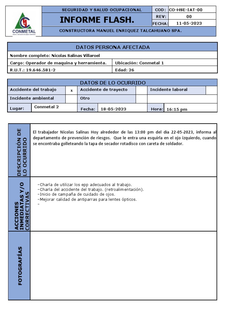Formato de Reporte Flash | PDF