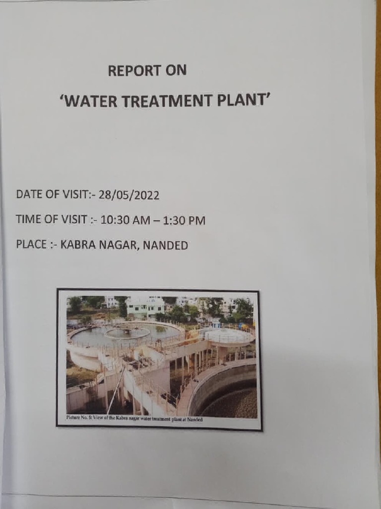 Water Treatment Plant | PDF | Filtration | Procedural Knowledge