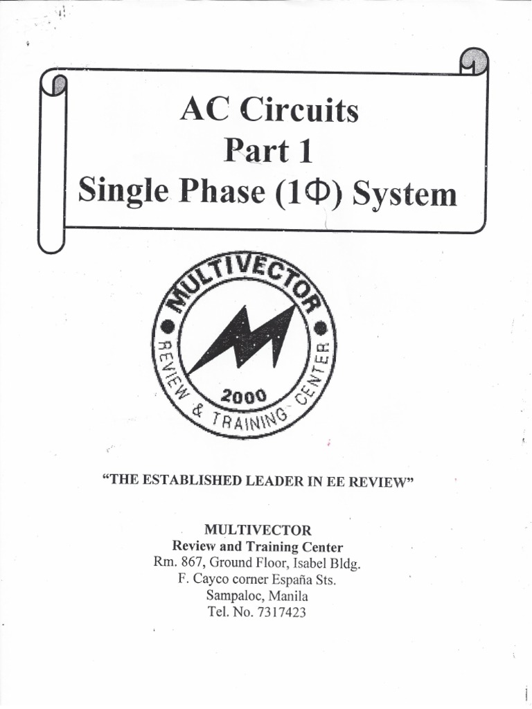 Ac Circuits (Multivector) | PDF