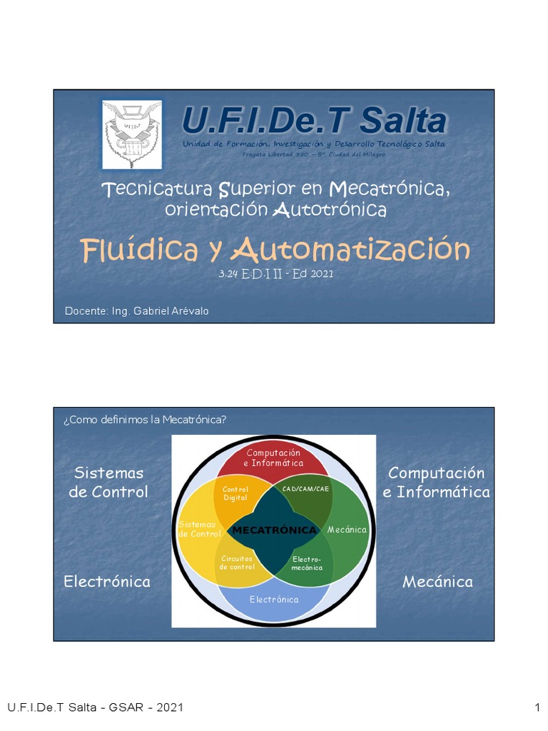 01 - Presentacion Materia FyA 2021 | PDF | Scada | Controlador lógico programable