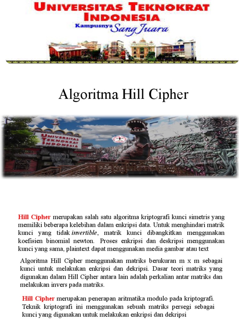 Algoritma Hill Cipher | PDF