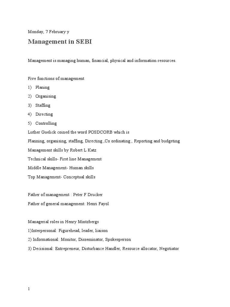 Management in Sebi | PDF | Human Resource Management | Stress (Biology)