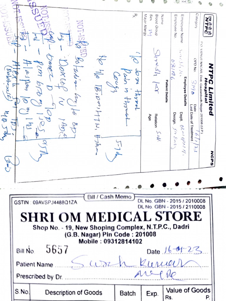 Phool Vati Bill | PDF | Invoice | Physical Examination