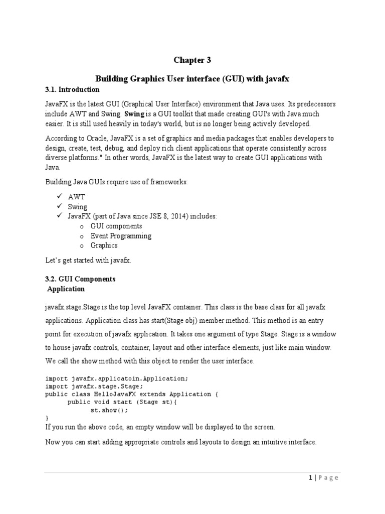 Java Programming Chapter 3 GUI With Javafx | PDF | Class (Computer ... Java Programming Chapter 3 GUI With Javafx | PDF | Class (Computer ...