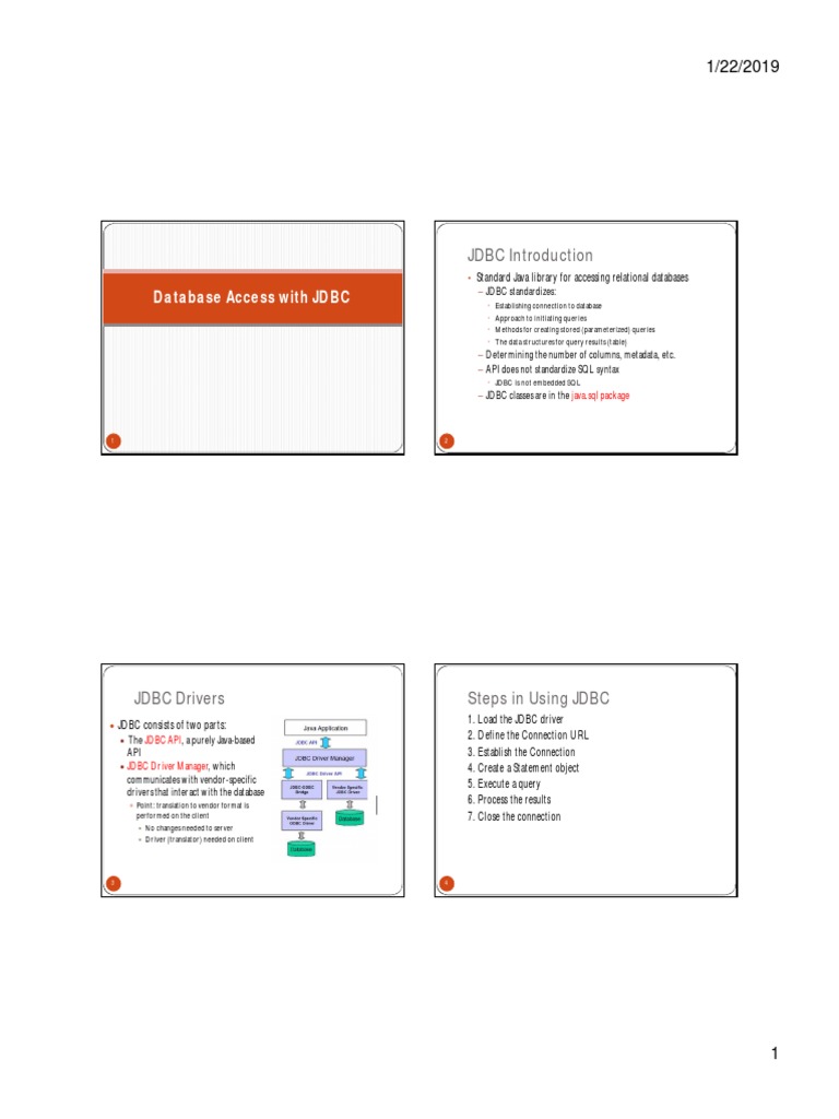 Java Programming Chpater 7 JDBC Database Access | PDF | Databases ... Java Programming Chpater 7 JDBC Database Access | PDF | Databases ...