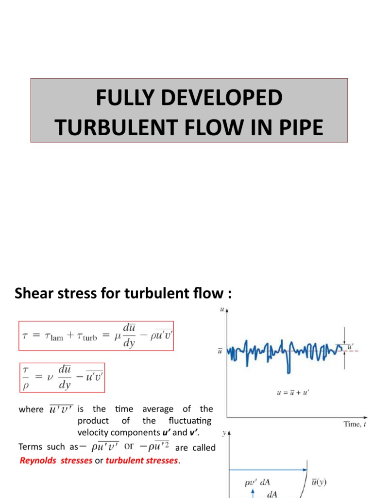 Fully Developed Turbulent Flow in Pipe | PDF | Reynolds Number | Turbulence Fully Developed Turbulent Flow in Pipe | PDF | Reynolds Number | Turbulence