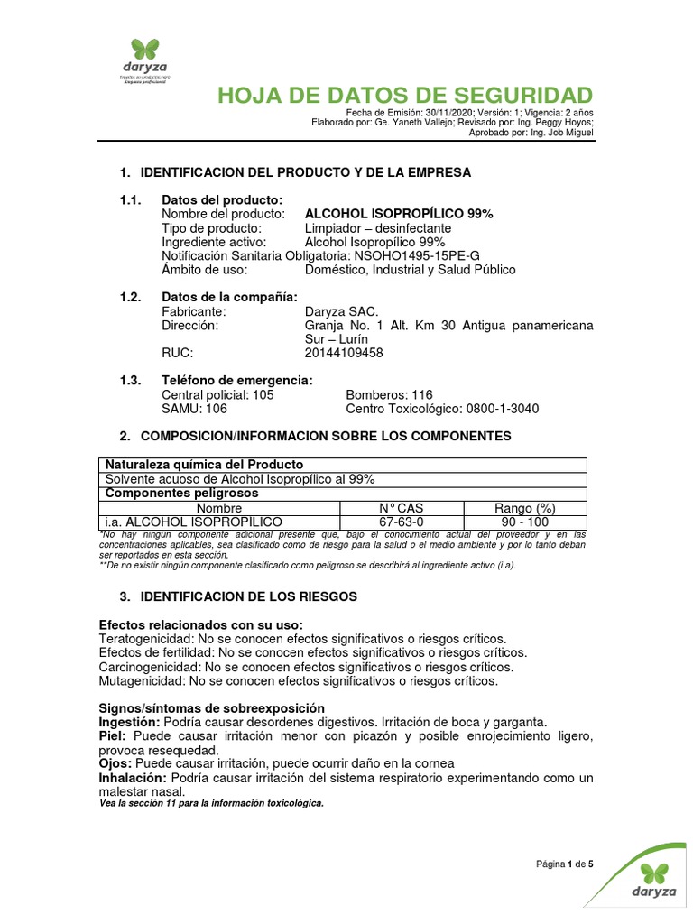Alcohol-Isopropilico-De-99 | PDF | Agua | Reciclaje