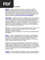 Philippine Mythology Gods and Goddesses | PDF | Deities | Creator Deity