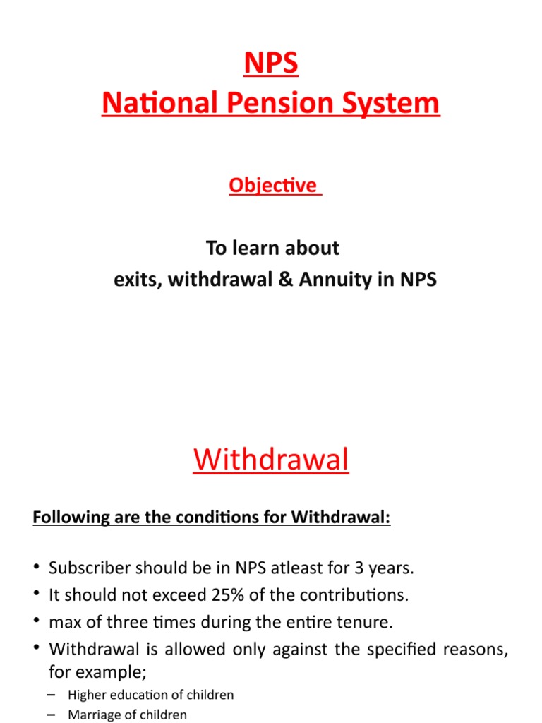 NPS 2022 | PDF | Life Annuity | Investing