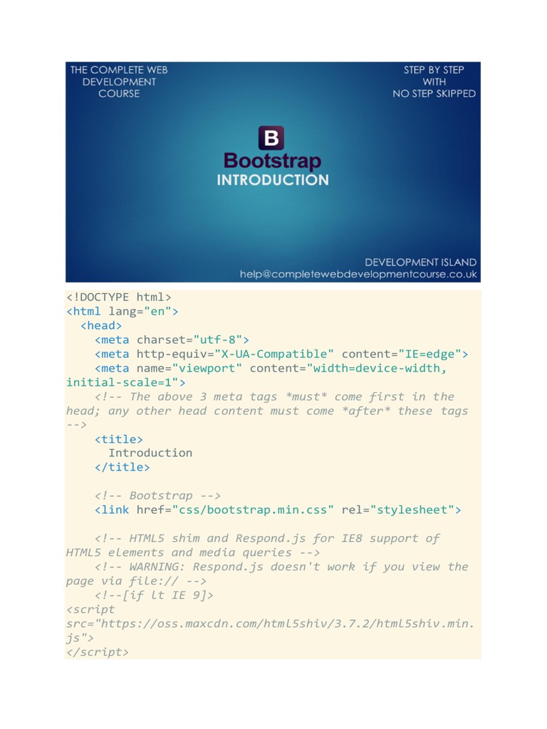 129 Bootstrap Chapter Roadmap and Full Source Code | PDF | Bootstrap ... 129 Bootstrap Chapter Roadmap and Full Source Code | PDF | Bootstrap ...