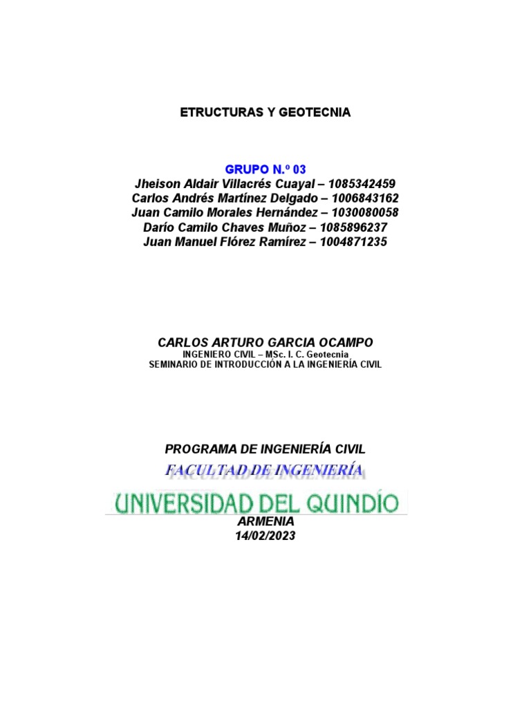 GR 03 Estructuras y Geotecnia | PDF | Ingeniería | Fundación (Ingeniería)