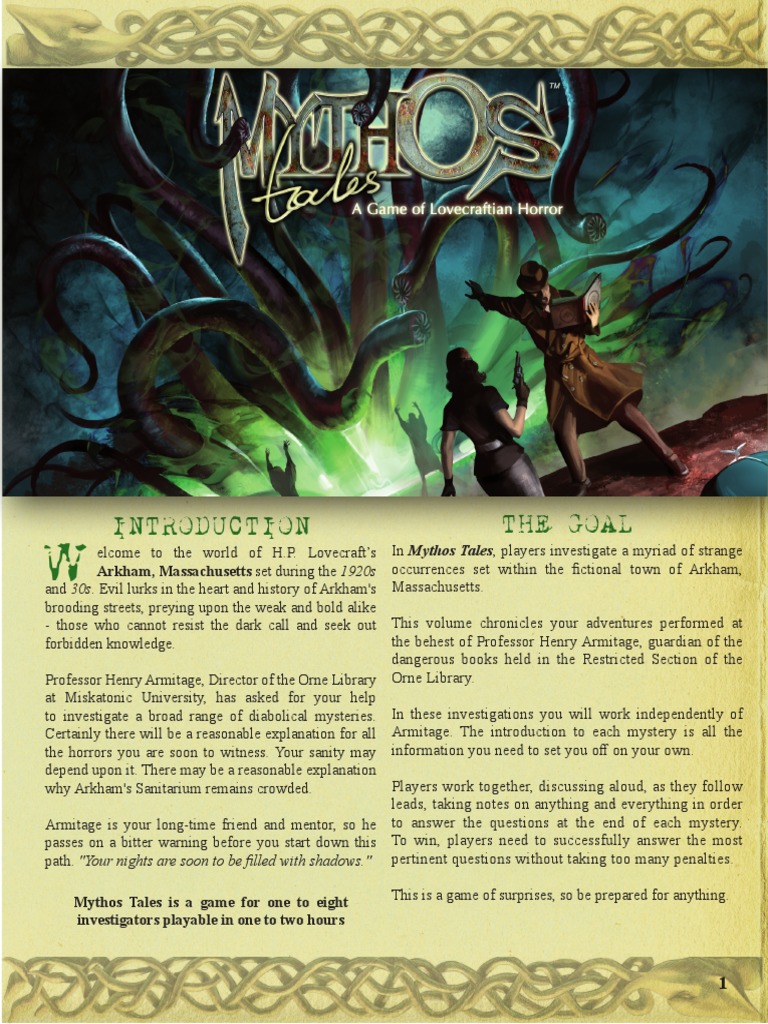 Rulebook | PDF | Cthulhu Mythos