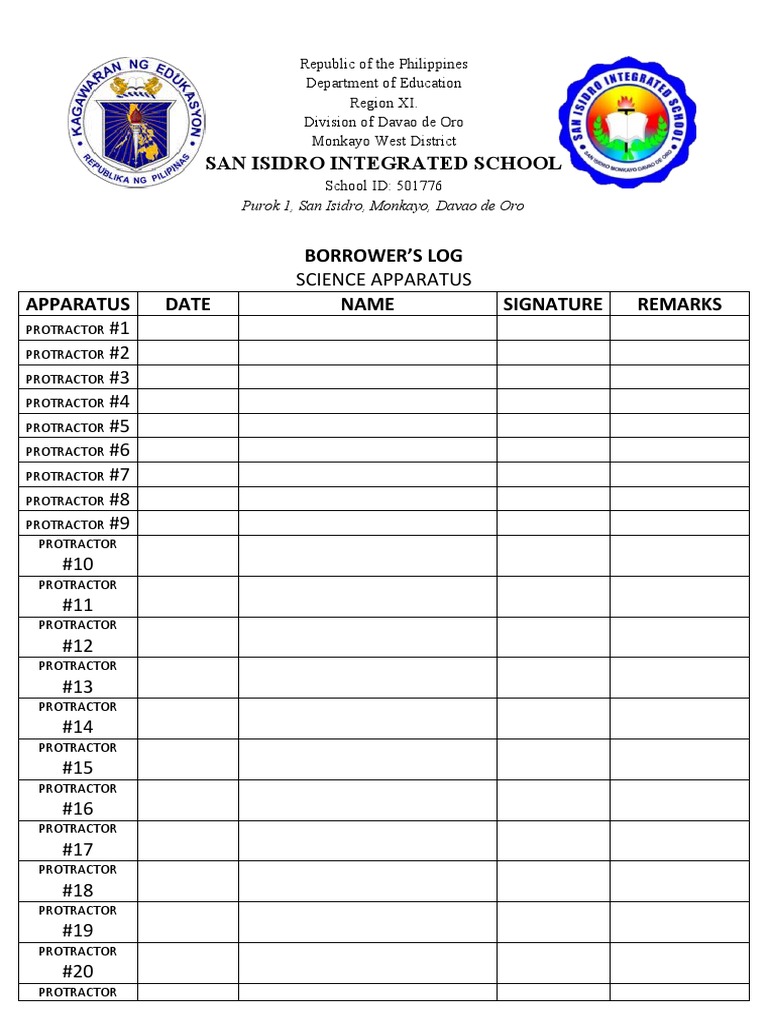 Borrower's Log | PDF | Philippines Borrower's Log | PDF | Philippines