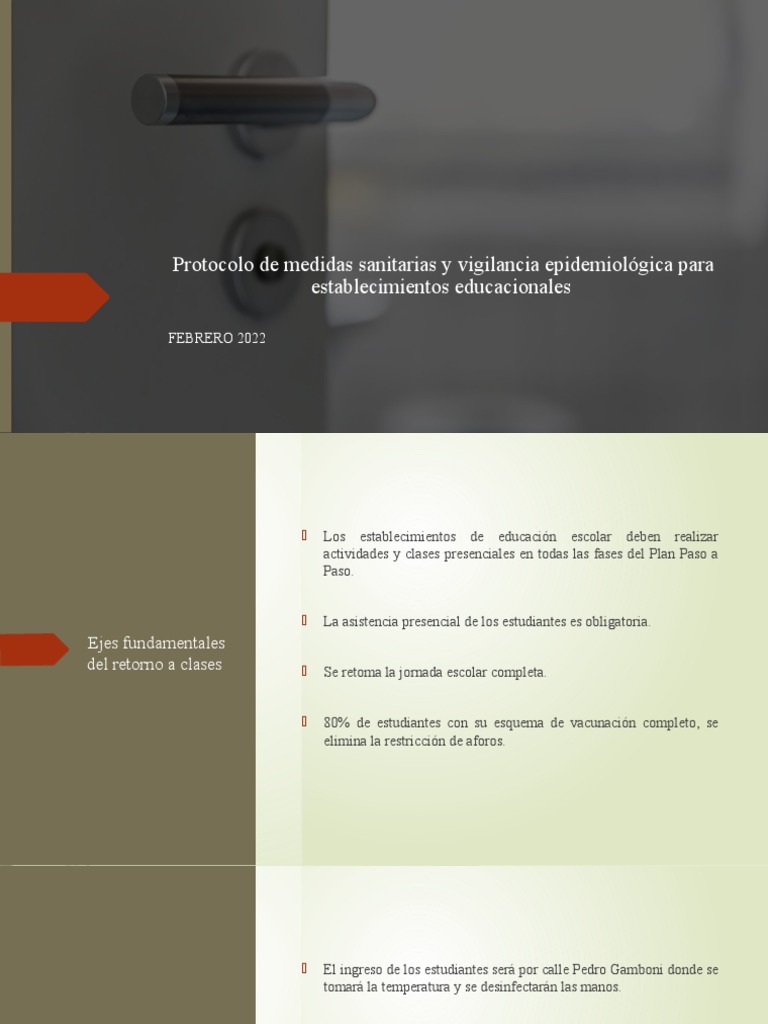 Protocolo de Medidas Sanitarias y Vigilancia Epidemiolã Gica 2022 | PDF | Salud pública ...