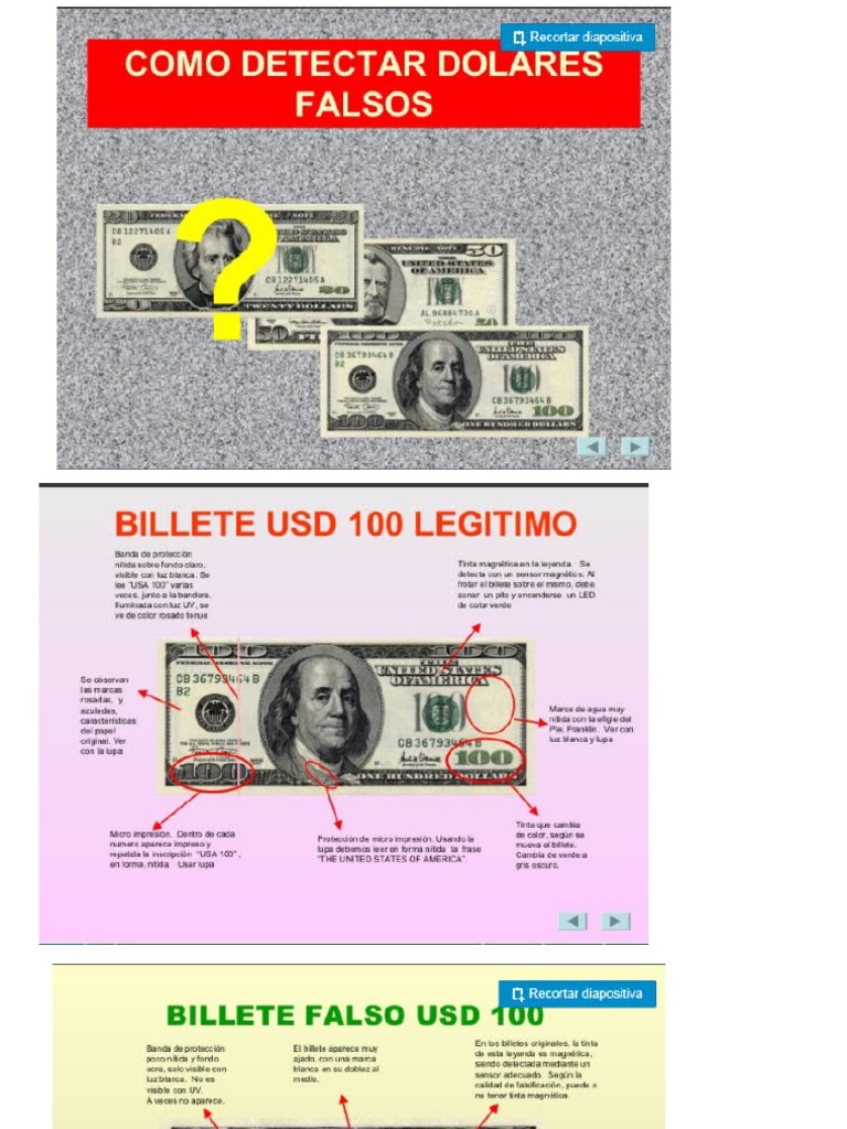 Como Detectar Dolares Falsos | PDF