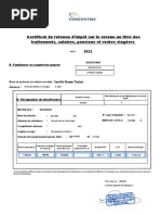 Attestation de Titularisation Employé | PDF