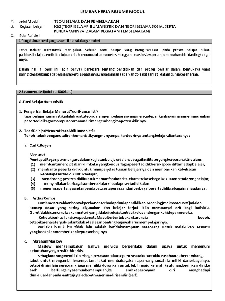 RESUME MODUL Teori KB 2 (1) | PDF