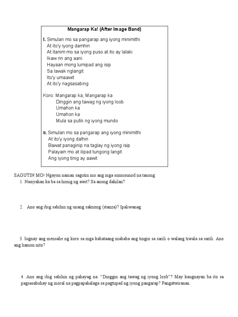 ESP Mangarap Ka | PDF ESP Mangarap Ka | PDF