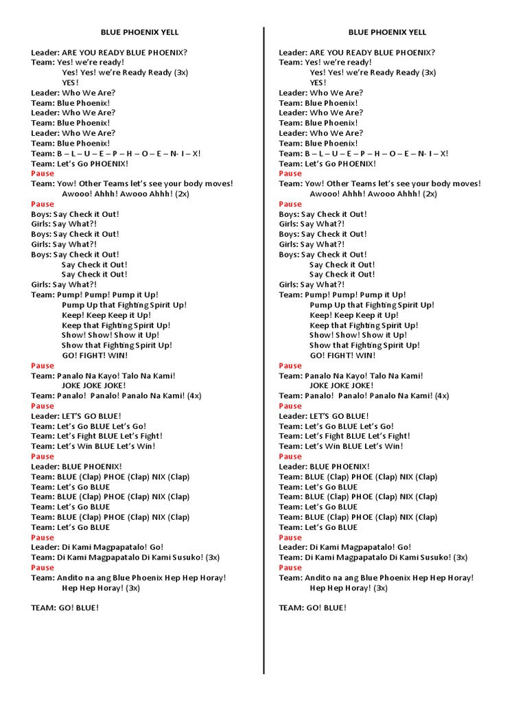 Blue Phoenix Yell | PDF | Shinto