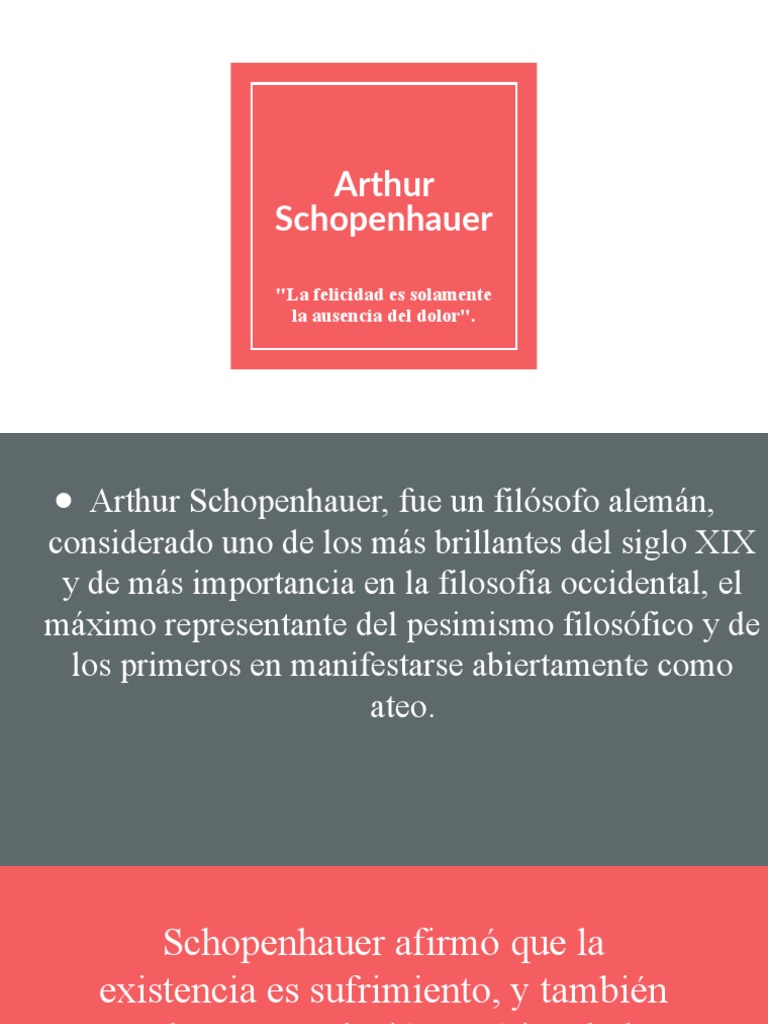 Arthur Schopenhauer | PDF