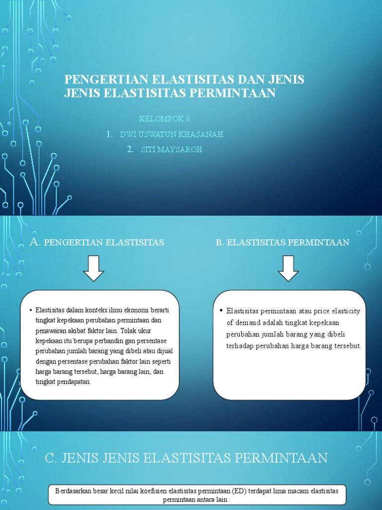 Pengertian Elastisitas Dan Jenis Jenis Elastisitas Permintaan | PDF