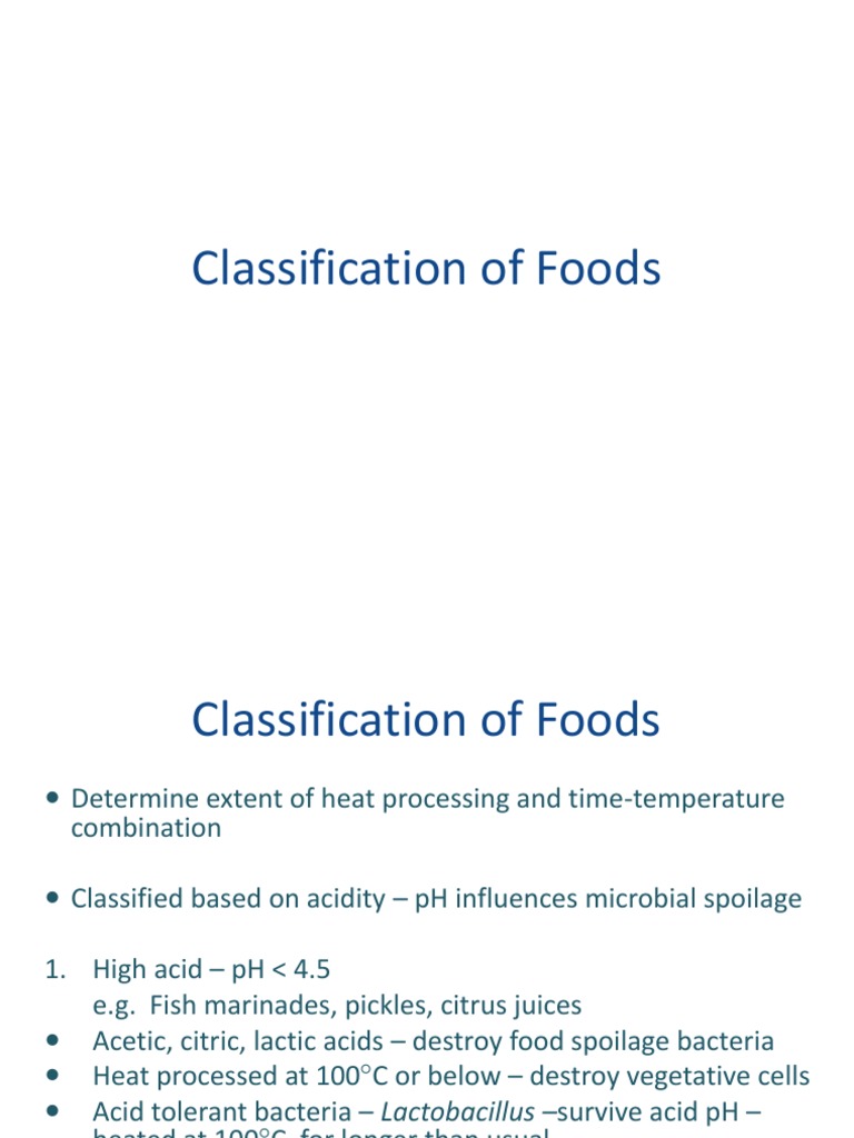 L 2 Classification of Foods | PDF | Cooking, Food & Wine