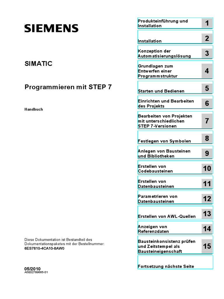 STEP 7 - Programmieren Mit STEP 7 | PDF