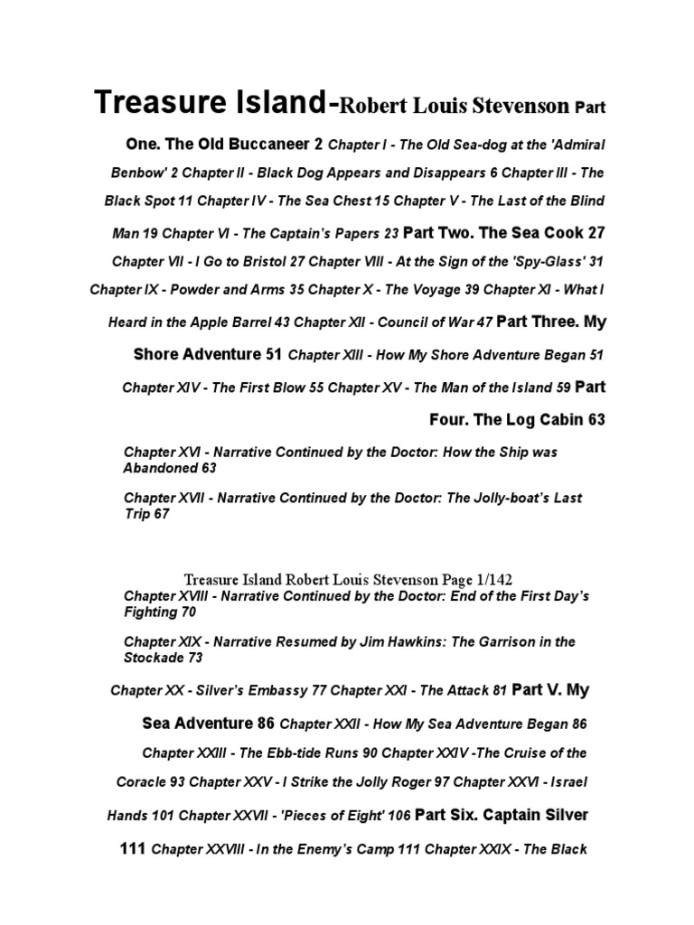 Treasure Island Novel | PDF | Treasure Island