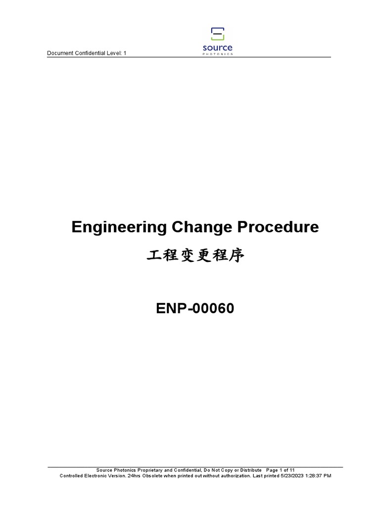 Engineering Change Guidelines | PDF | Computing | Business
