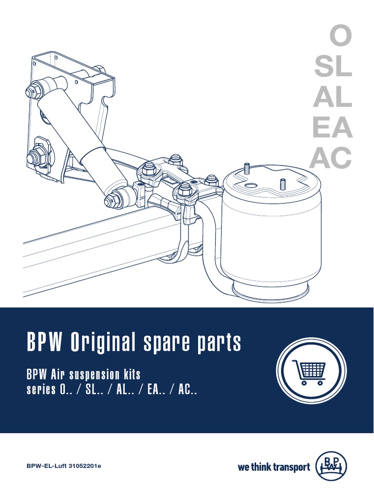 Spareparts Air Suspension BPW 2022 EN 31052201 | PDF | Axle | Trailer ...